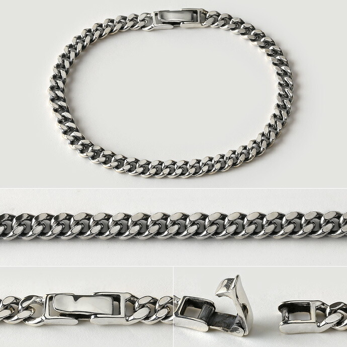 【楽天市場】Binich(ビニッチ) 5mm 2面カット 喜平 ブレスレット メンズ シルバー925 アクセサリー[シルバーブレスレット]：シルバーアクセサリーBinich