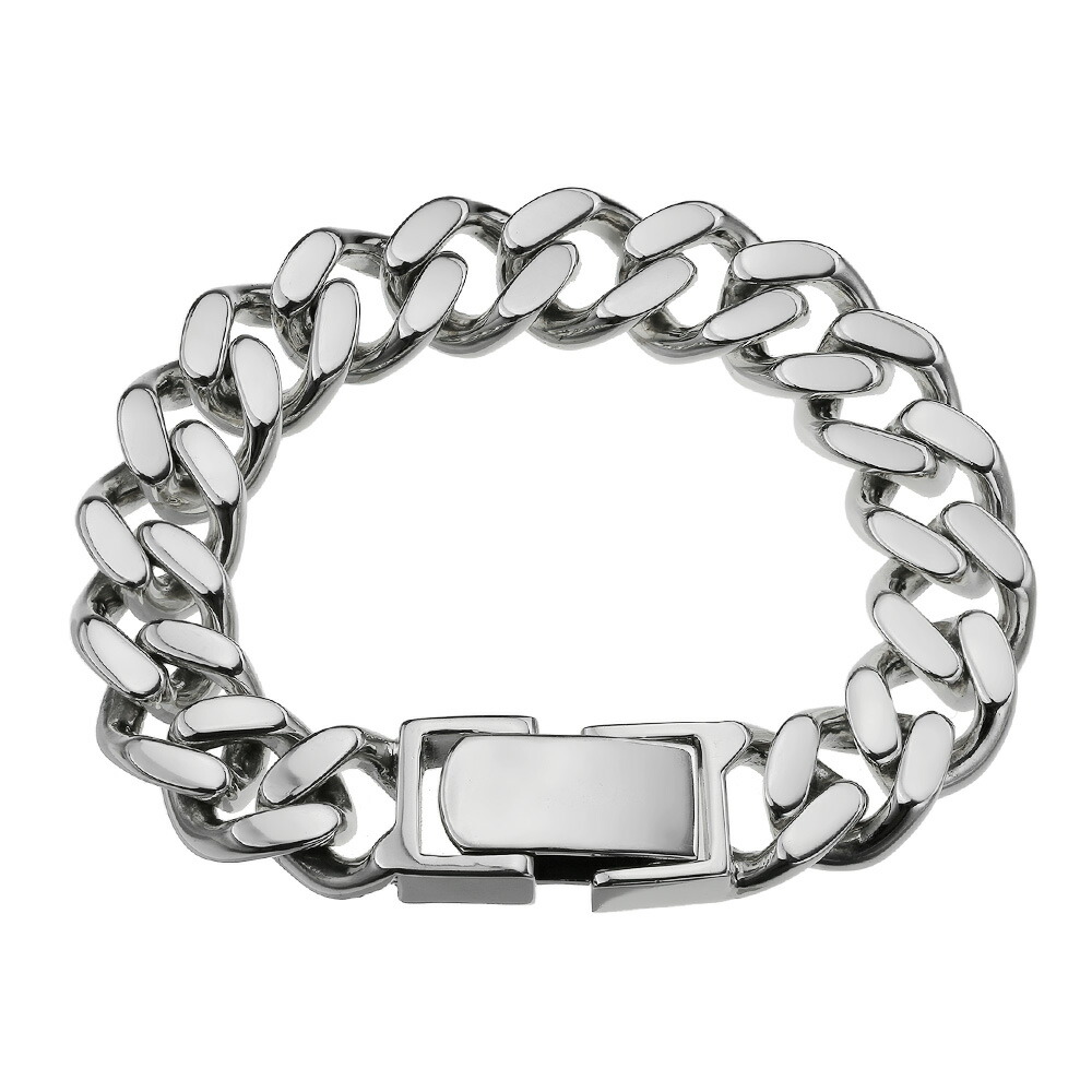 【楽天市場】\10%OFFクーポン配布中／Binich(ビニッチ) 14mm 2面カット 喜平 ブレスレット メンズ シルバー925 アクセサリー 極太 [シルバーブレスレット]：シルバー ...