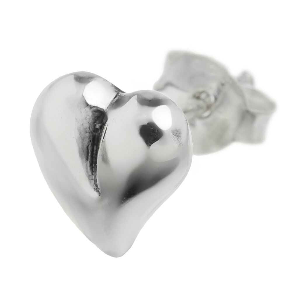 【楽天市場】\10/25限定P10倍&割引クーポン／Binich(ビニッチ) シンプル ハート スタッド ピアス メンズ レディース シルバー925 アクセサリー かわいい ぷっくり ...