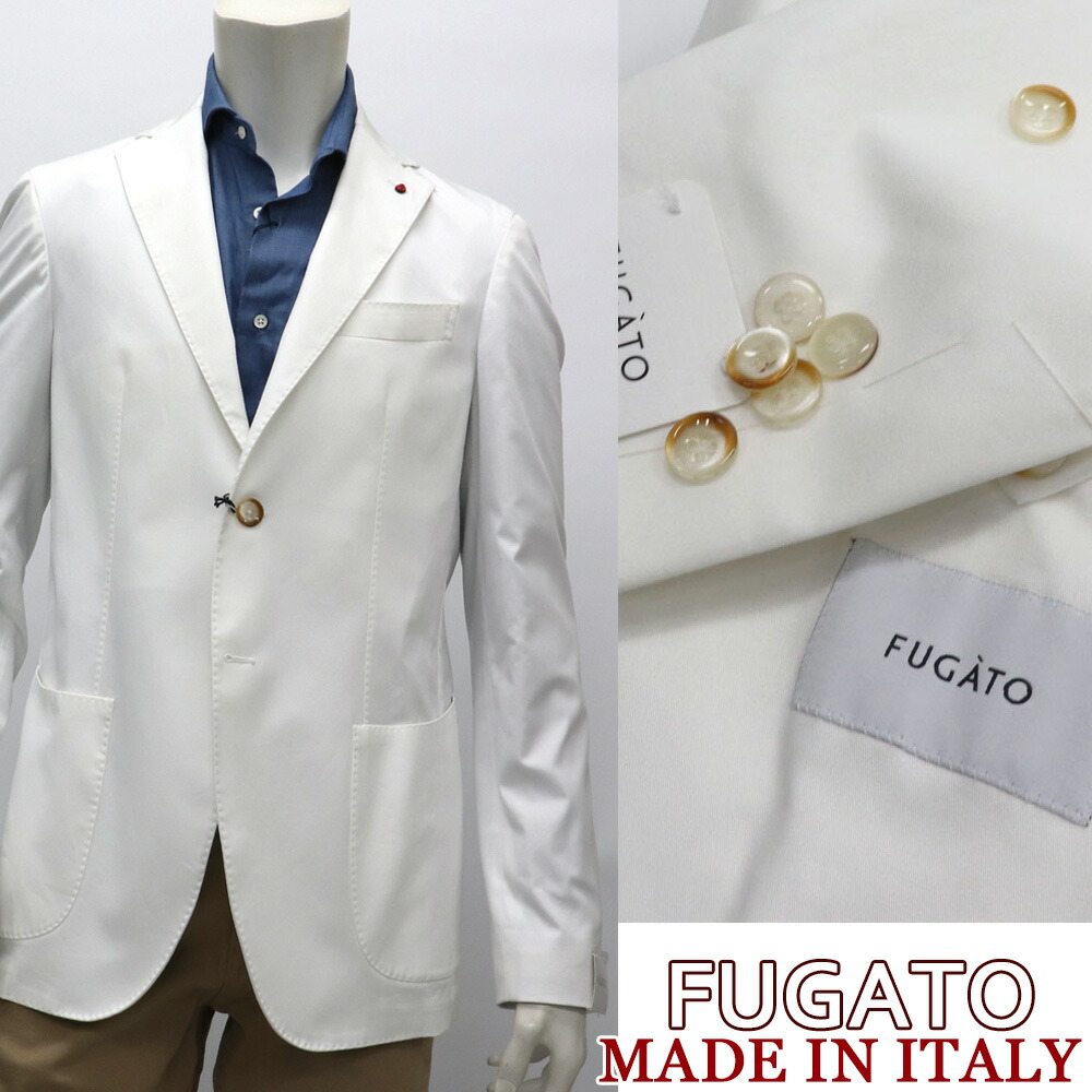 【楽天市場】FUGATO ≪フガート≫ イタリア製 ストレッチコットンジャケット メンズ 春夏 イタリアテーラード シングル2ボタンジャケット ...