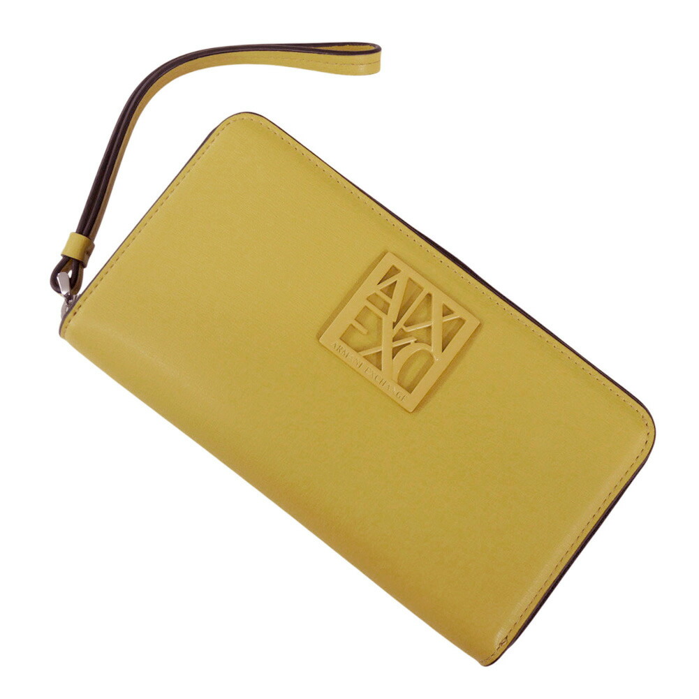 セールSS ARMANI EXCHANGE A/X アルマーニエクスチェンジ 財布 レディース ラウンドファスナー長財布（小銭入れ付き） 948486 0A874 サイフ ウォレット ブランド ロゴ きれいめ イエロー 楽天市場】ARMANI EXCHANGE アルマーニ エクスチェンジ A/X ラウンド