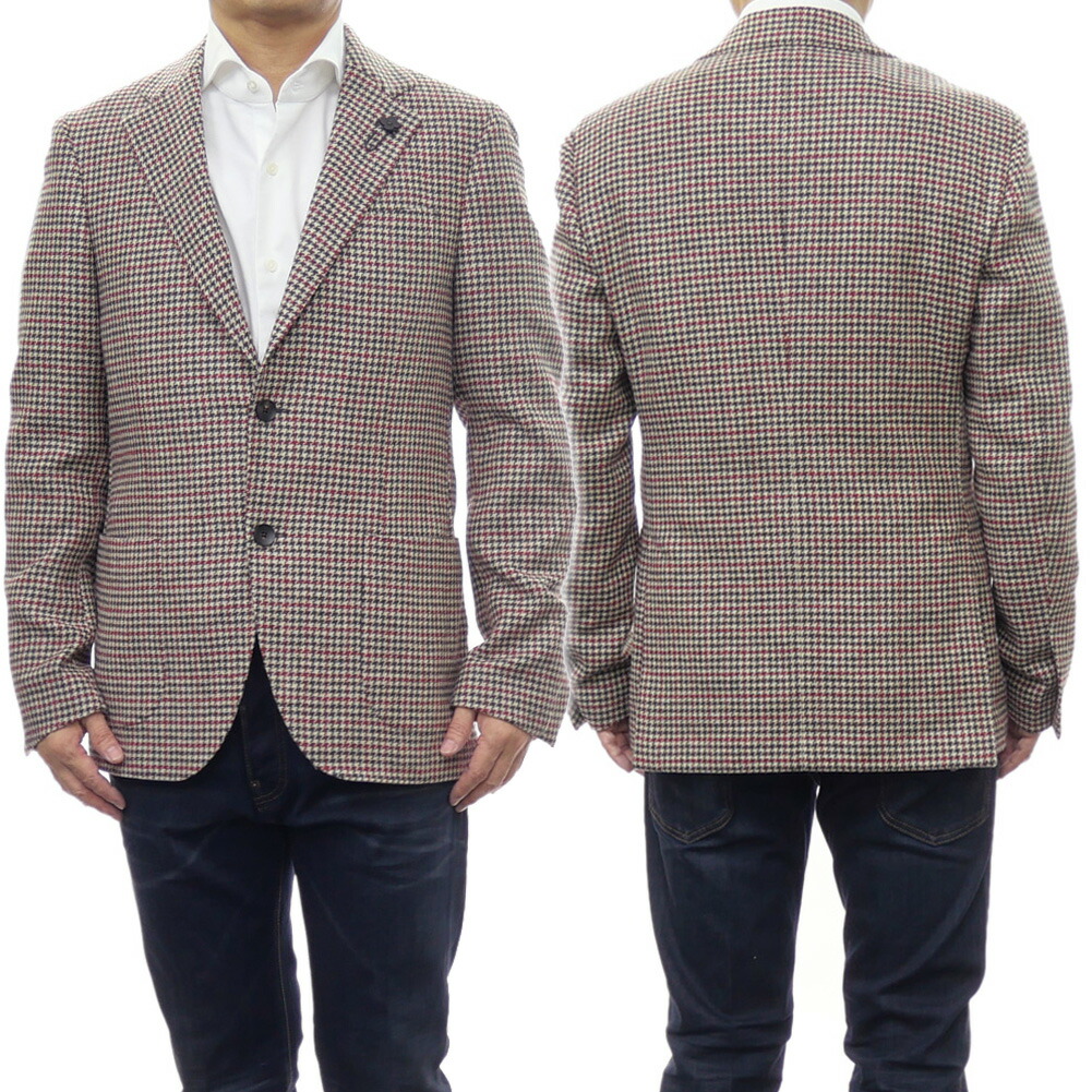 【楽天市場】LARDINI ラルディーニ メンズ シングル2Bジャケット IV528AQ IVSF63514 ブラウン系マルチカラー：BIVLABO