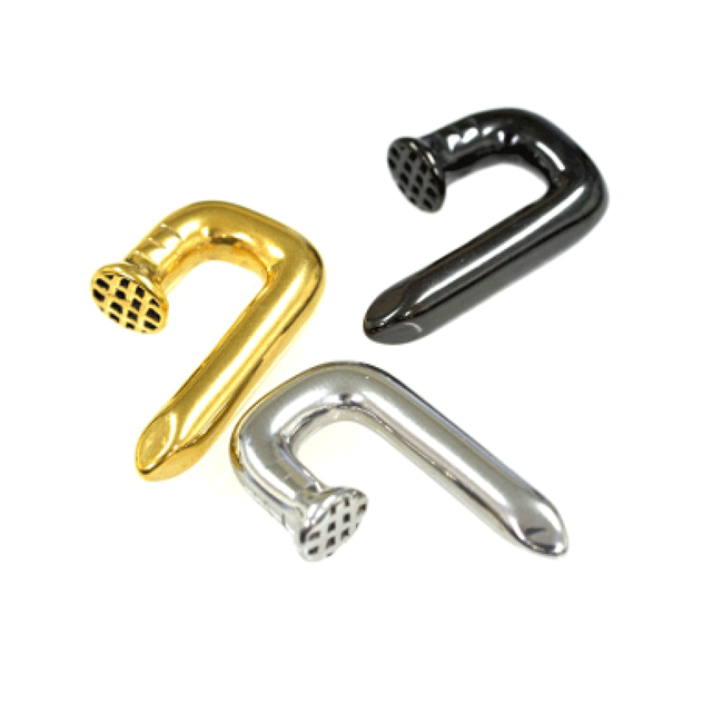 【楽天市場】ボディピアス フックピアス 6G クギ 釘 フックピアス ロブピアス サージカルステンレス ボディーピアス 6ゲージ 4mm：BK-mart