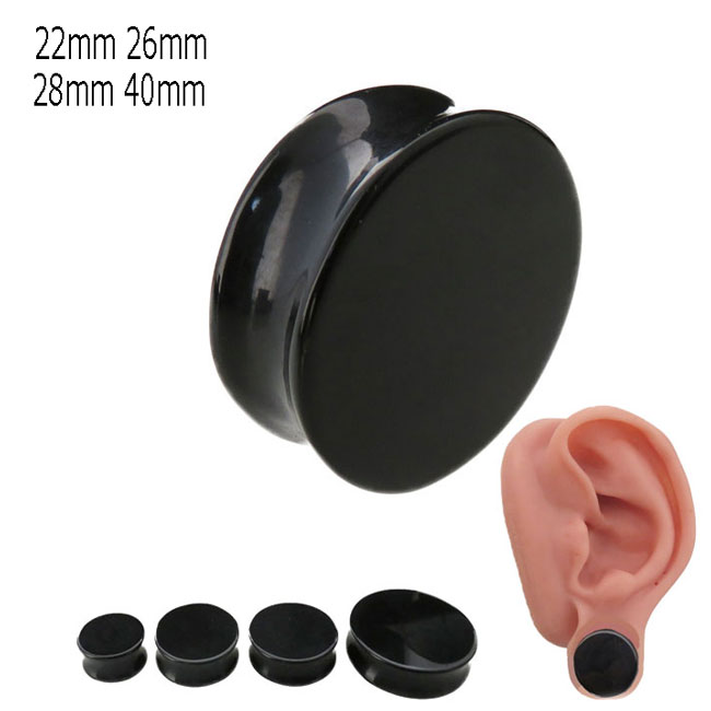 【楽天市場】ボディピアス アクリル プラグ ブラックカラー ネジ無し 22mm 26mm 28mm 40mm：BK-mart