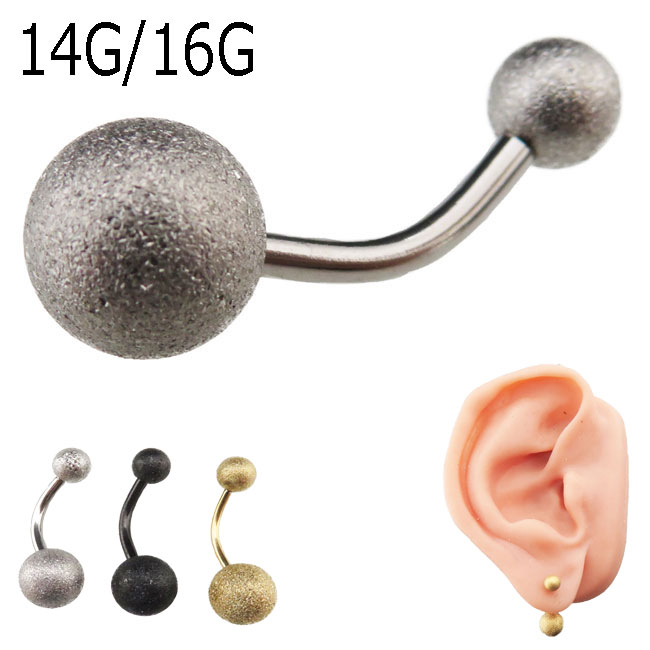 【楽天市場】ボディピアス バナナバーベル へそピアス 14g 16g へそピ ラメ入り ステンレス：BK-mart