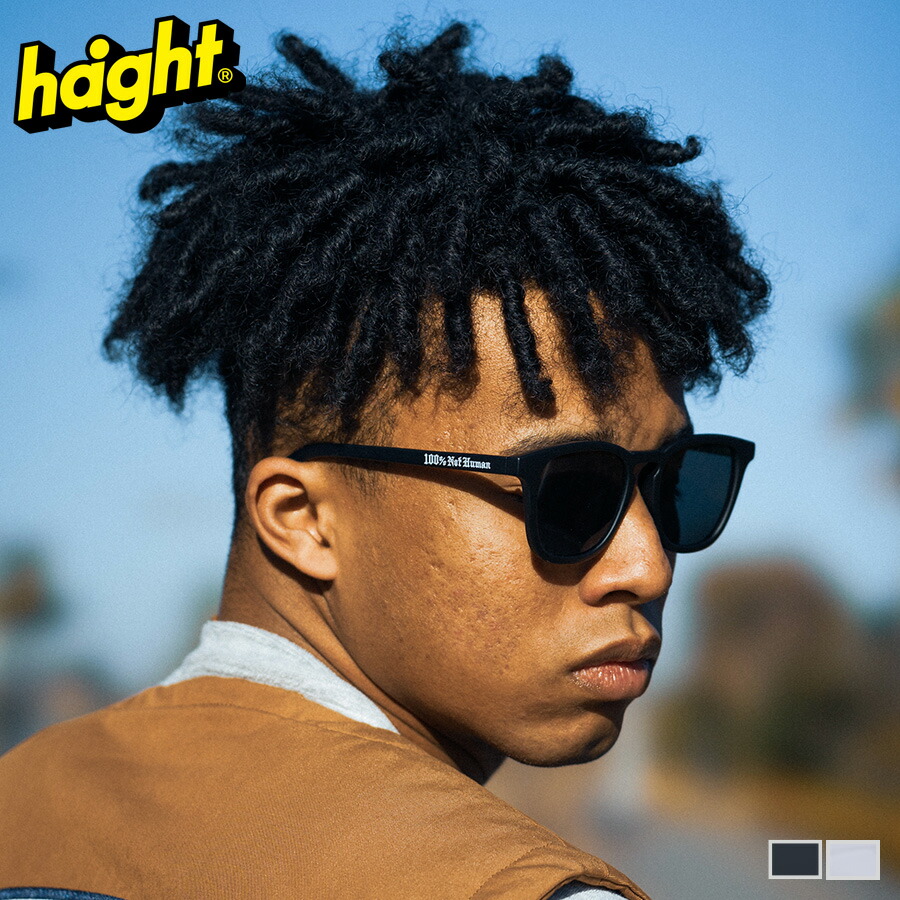 【楽天市場】ヘイト サングラス HAIGHT 100% NOT HUMAN SUN GLASSES "TEXTA" スクエア フレーム ...