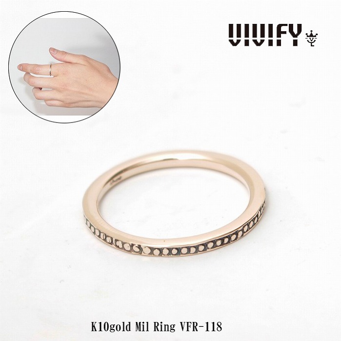 【楽天市場】【VIVIFY 正規店】VIVIFY ビビファイ 指輪 リング K10ゴールド K10gold Mil Ring：BLESS（ブレス）