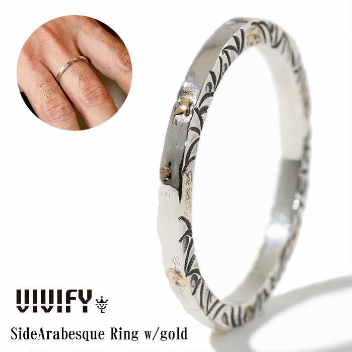 【楽天市場】【送料無料】【VIVIFY 正規店】VIVIFY ビビファイ リング シルバー SideArabesque Ring w/gold：BLESS（ブレス）