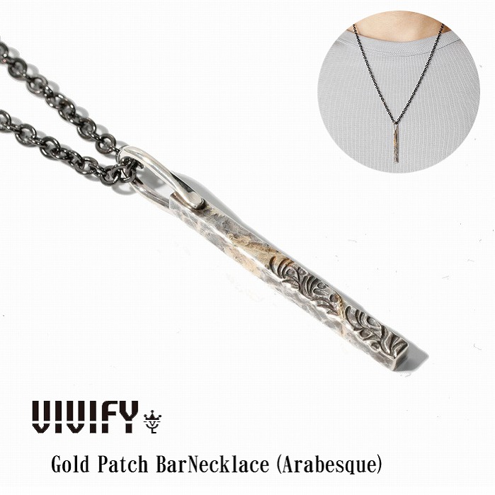 【楽天市場】【送料無料】【VIVIFY 正規店】VIVIFY ビビファイ ネックレス シルバー Gold Patch Bar Necklace（Arabesque）：BLESS（ブレス）