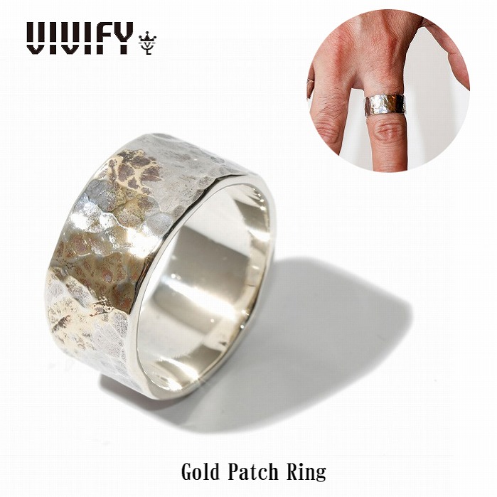 【楽天市場】【VIVIFY 正規店】VIVIFY ビビファイ リング シルバー Gold Patch Ring：BLESS（ブレス）
