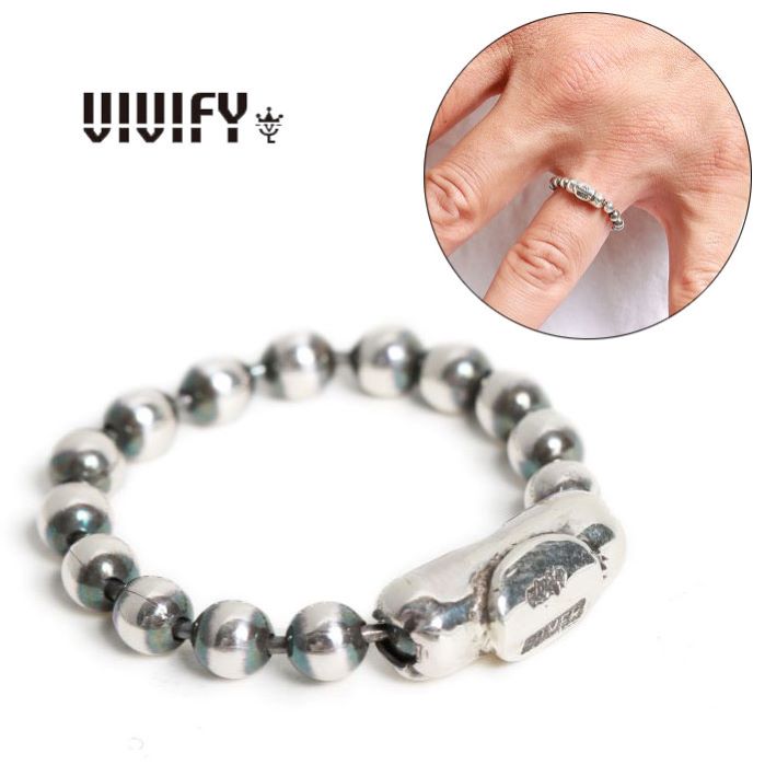 【楽天市場】【VIVIFY 正規店】VIVIFY ビビファイ リング 指輪 シルバー Ball Chain Ring：BLESS（ブレス）