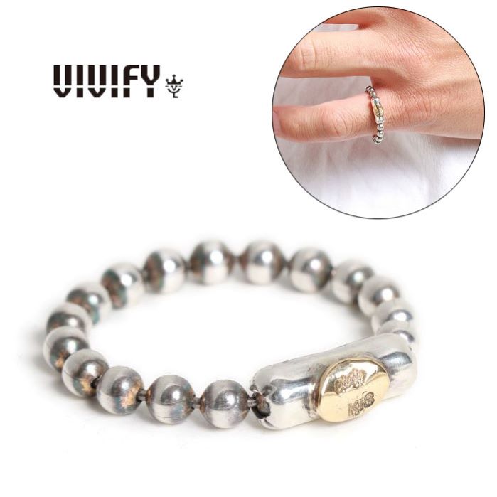 【楽天市場】【VIVIFY 正規店】VIVIFY ビビファイ リング 指輪 シルバー Ball Chain Ring w/k18gold：BLESS（ブレス）
