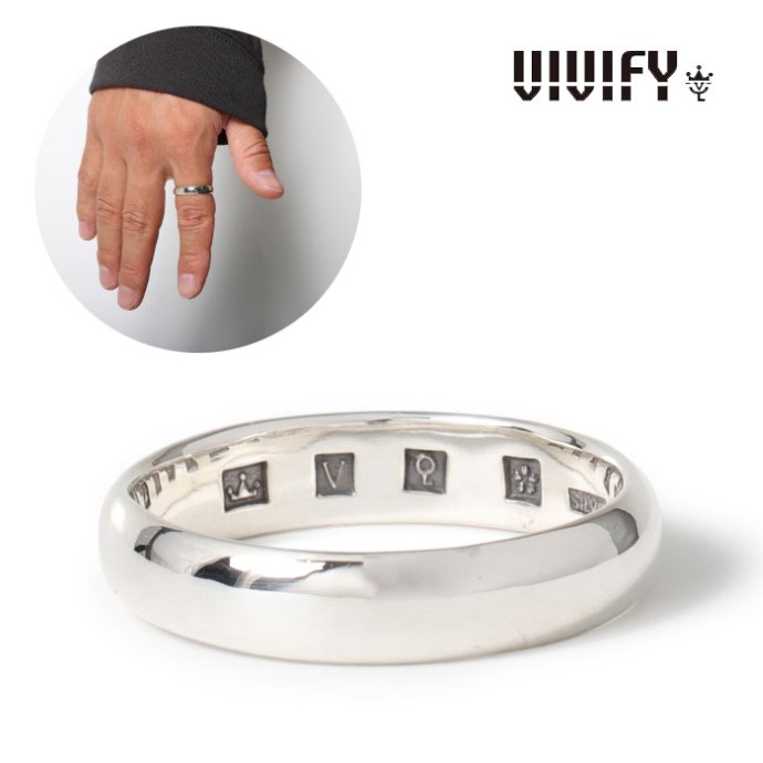 【楽天市場】【VIVIFY 正規店】VIVIFY ビビファイ リング 指輪 シルバー Back Hallmarks Ring/Plain/Round：BLESS（ブレス）