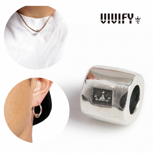 【楽天市場】【VIVIFY 正規店】VIVIFY ビビファイ シルバービーズ フープピアス カスタムパーツ Solid Silver Beads /Small Cylinder：BLESS（ブレス）