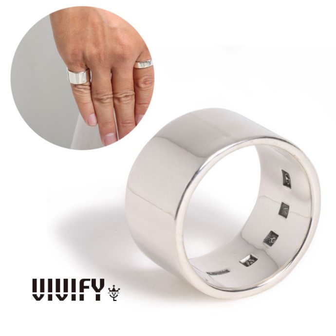 【楽天市場】【VIVIFY 正規店】VIVIFY ビビファイ シルバー 指輪 リング Back Hallmarks Ring/Plain/12mm：BLESS（ブレス）
