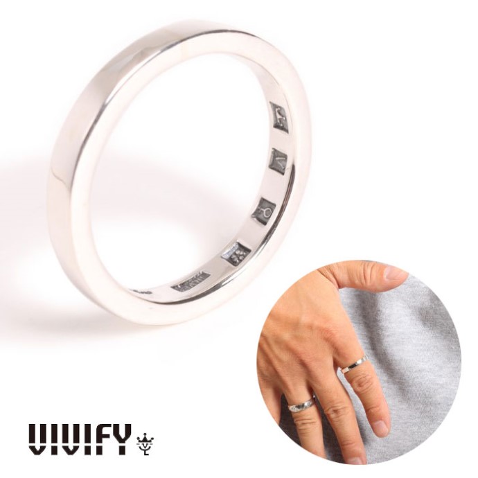 【楽天市場】【VIVIFY 正規店】VIVIFY ビビファイ シルバー 指輪 リング Back Hallmarks Ring/Plain/Narrow：BLESS（ブレス）