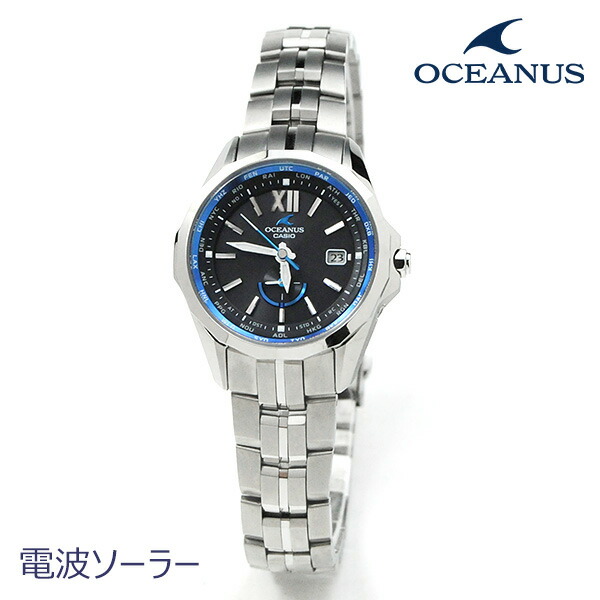 【楽天市場】casio オシアナス 腕時計 レディース 電波ソーラー 時計 マンタ 日本製 OCW-S340-1AJF：ペアウォッチ G ...