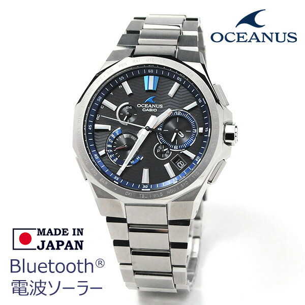 【楽天市場】casio オシアナス 腕時計 メンズ 電波ソーラー モバイルリンク 時計 日本製 OCW-T6000-1AJF 140.0：ペア ...