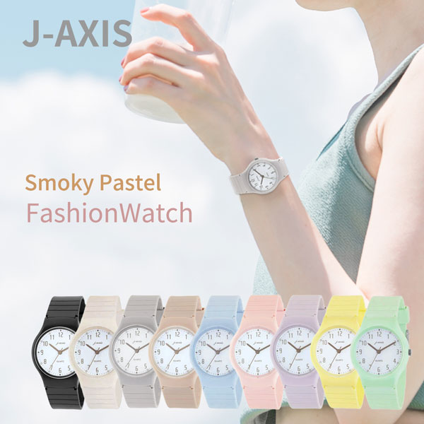 【楽天市場】レディース 腕時計 アナログ ファッションウォッチ 手軽 安い かわいい 3針 樹脂バンド カジュアル J-AXIS TCL74シリーズselect 0002 ネコポス配送 ...