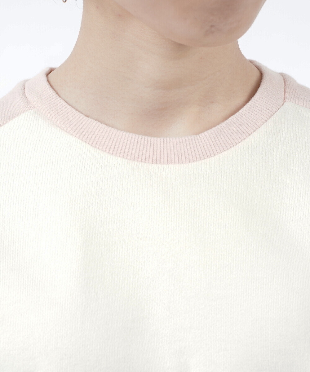 【楽天市場】【メヤメ MEYAME】コットン クルーネック 配色トレーナー スウェット プルオーバー COLOR BLOCK SWEAT ...