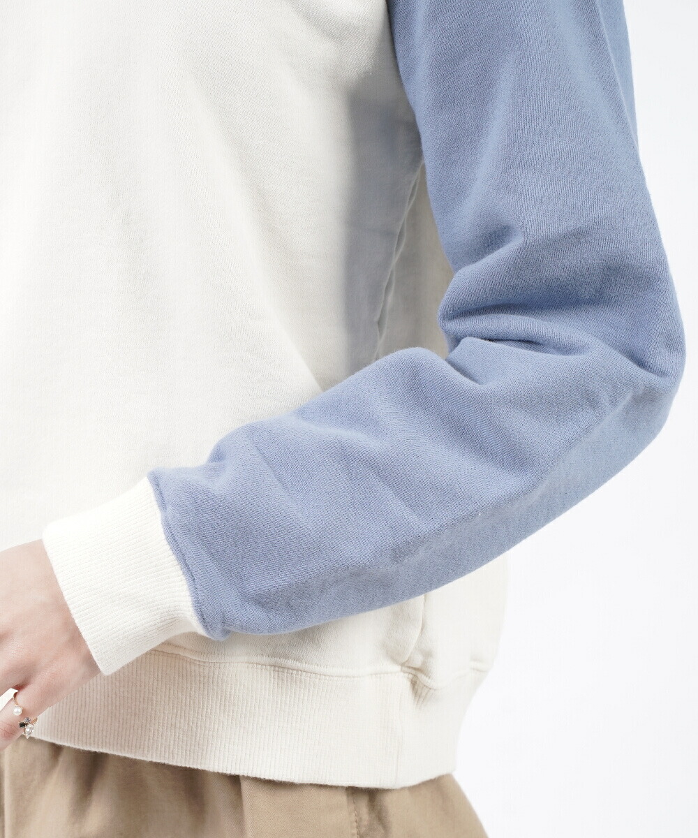 【楽天市場】【メヤメ MEYAME】コットン クルーネック 配色トレーナー スウェット プルオーバー COLOR BLOCK SWEAT ...