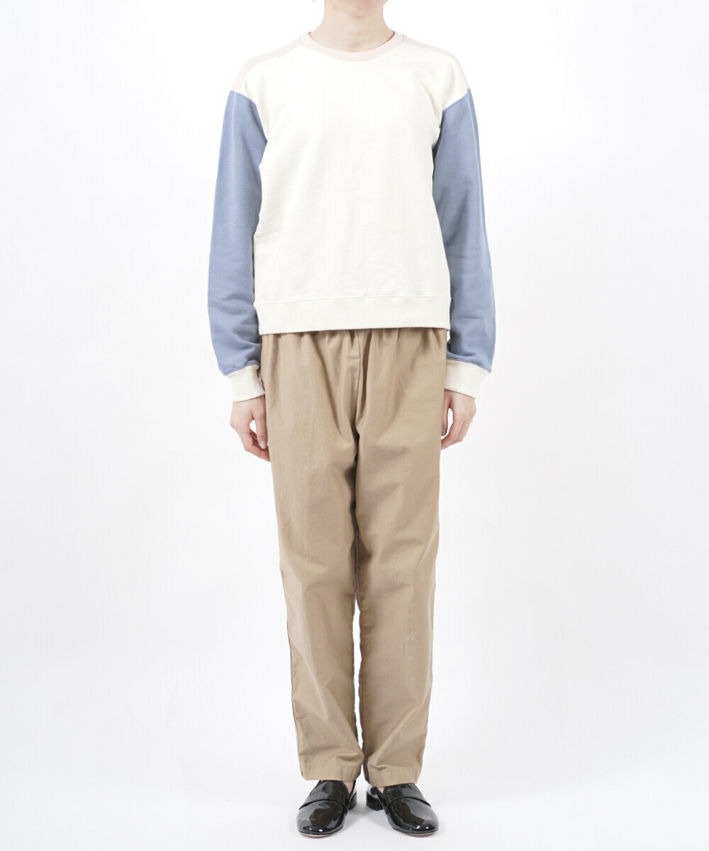 【楽天市場】【メヤメ MEYAME】コットン クルーネック 配色トレーナー スウェット プルオーバー COLOR BLOCK SWEAT ...