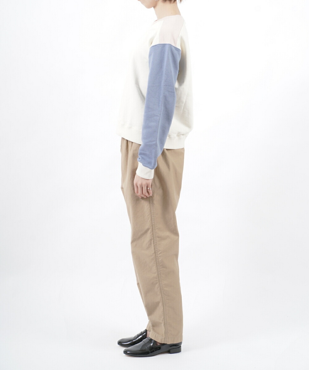 【楽天市場】【メヤメ MEYAME】コットン クルーネック 配色トレーナー スウェット プルオーバー COLOR BLOCK SWEAT ...