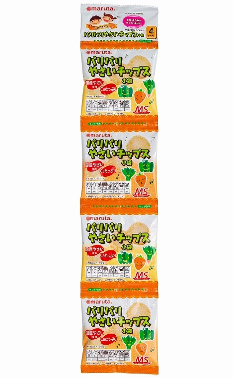 【楽天市場】太田油脂 MSパリパリやさいチップス 24g（6g×4連） x2個セット：ビーライフショップ