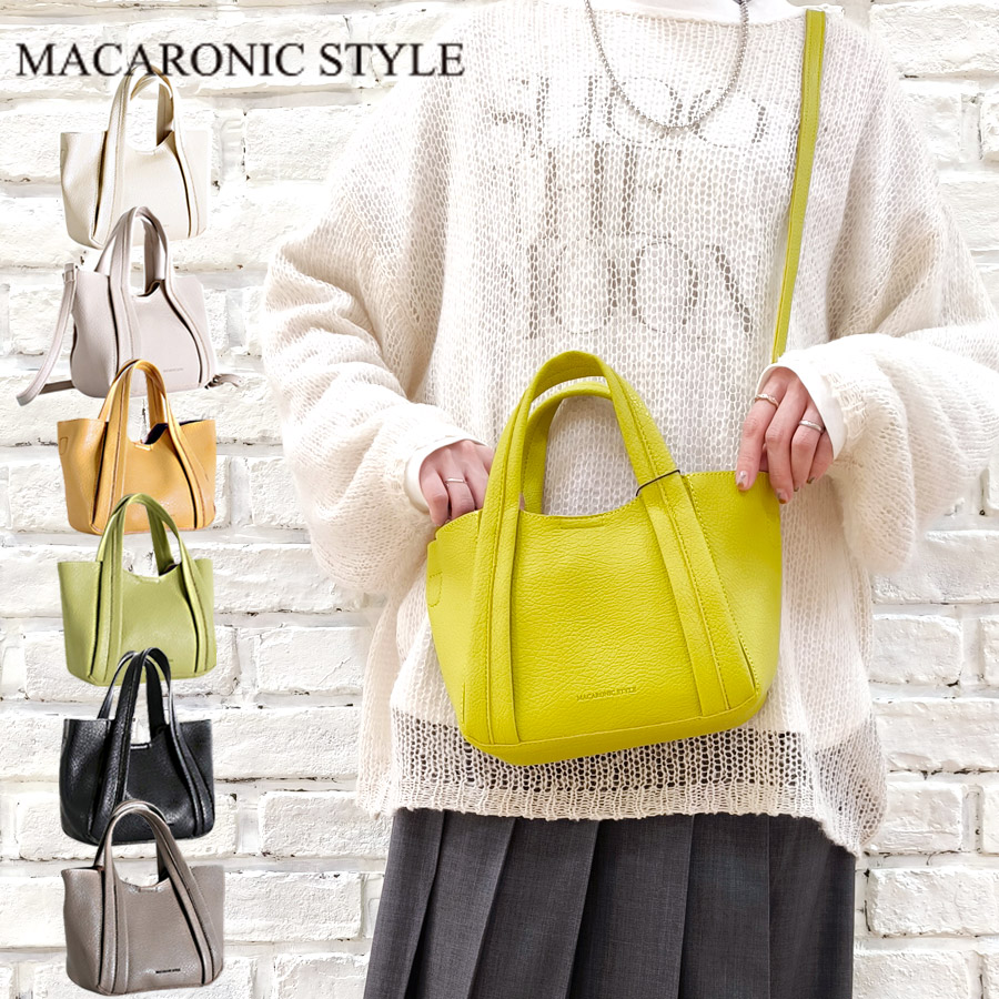 【楽天市場】マカロニックスタイル バッグ レディース トートバッグ ショルダーバッグ 2way ミニ サブ 小さめ MACARONIC STYLE 29165 斜め掛け 斜めがけ 軽量 軽い ...
