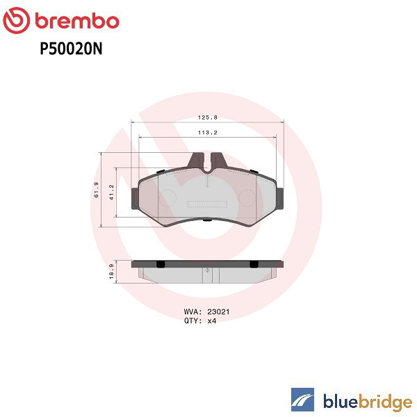 【楽天市場】低ダスト BREMBO ベンツ Gクラス W463 G320 リア ブレーキパッド 0004209720 0034202420 ...