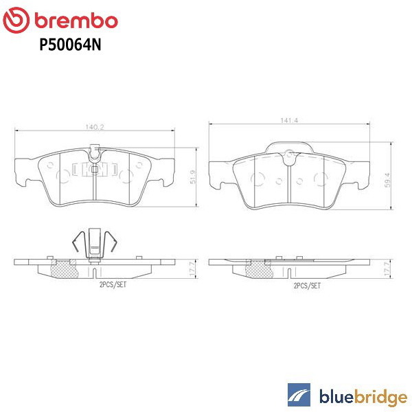 【楽天市場】BREMBO ベンツ Gクラス W463 G55 G63 G65 AMG リア ブレーキパッド 0044205220 ...