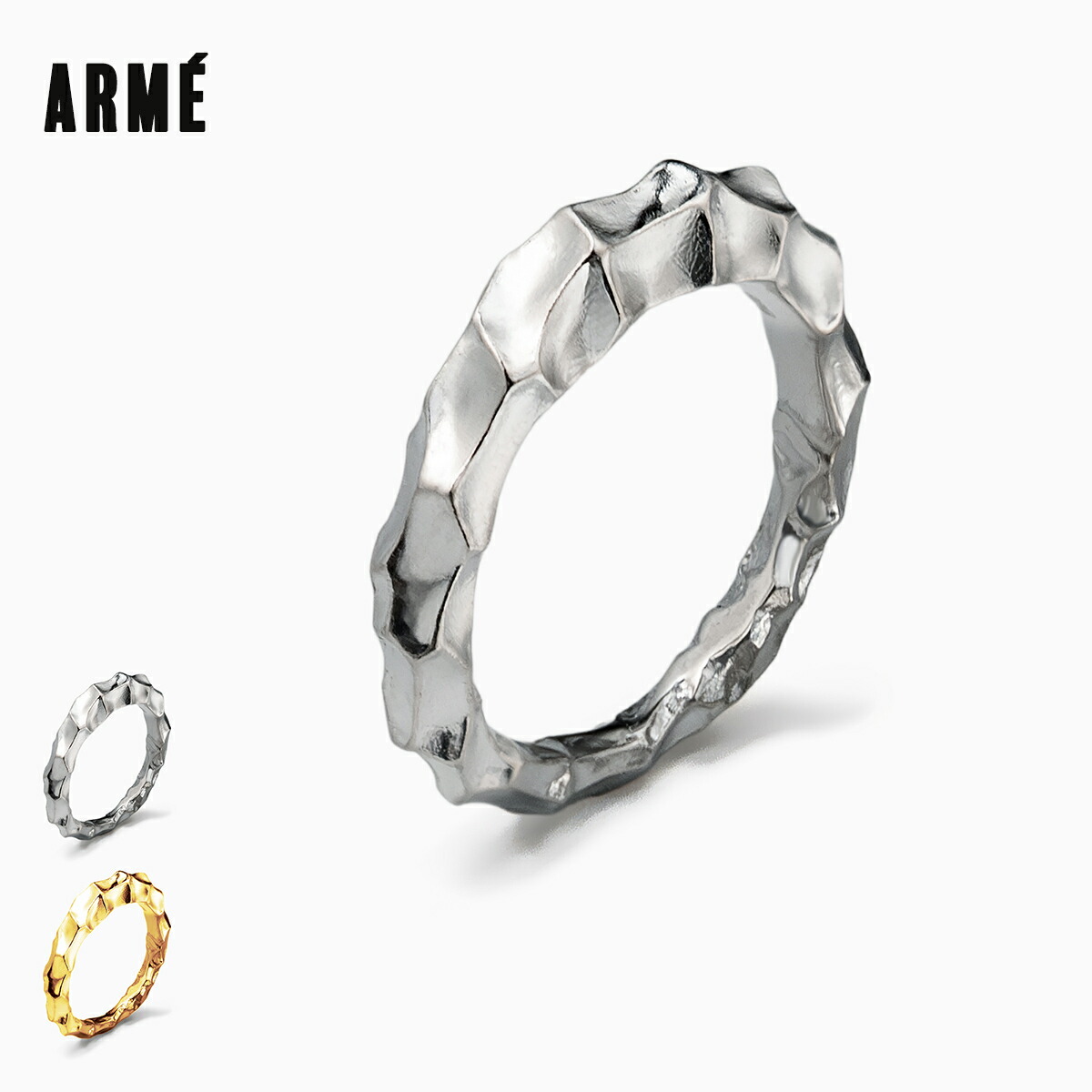 【楽天市場】ARMÉ アルメ Savage Ring メンズ/レディース シルバー/ゴールド 9-19【リング 指輪 スターリングシルバー シルバー925 k14 14金メッキ メッキ 日本製 ...