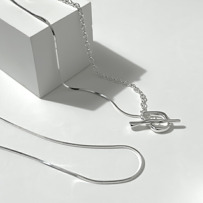 【楽天市場】シルバー925ネックレス シルバーネックレス シルバー ネックレスチェーン チェーンネックレス レディース アクセサリー 3WAY 平アズキ&ボックススネークチェーン マンテル ...