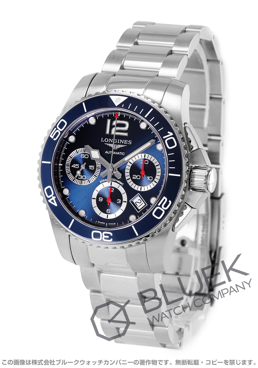 【楽天市場】【新品】ロンジン ハイドロコンクエスト クロノグラフ 300m防水 メンズ L3.783.4.96.6：ブルークウォッチカンパニー