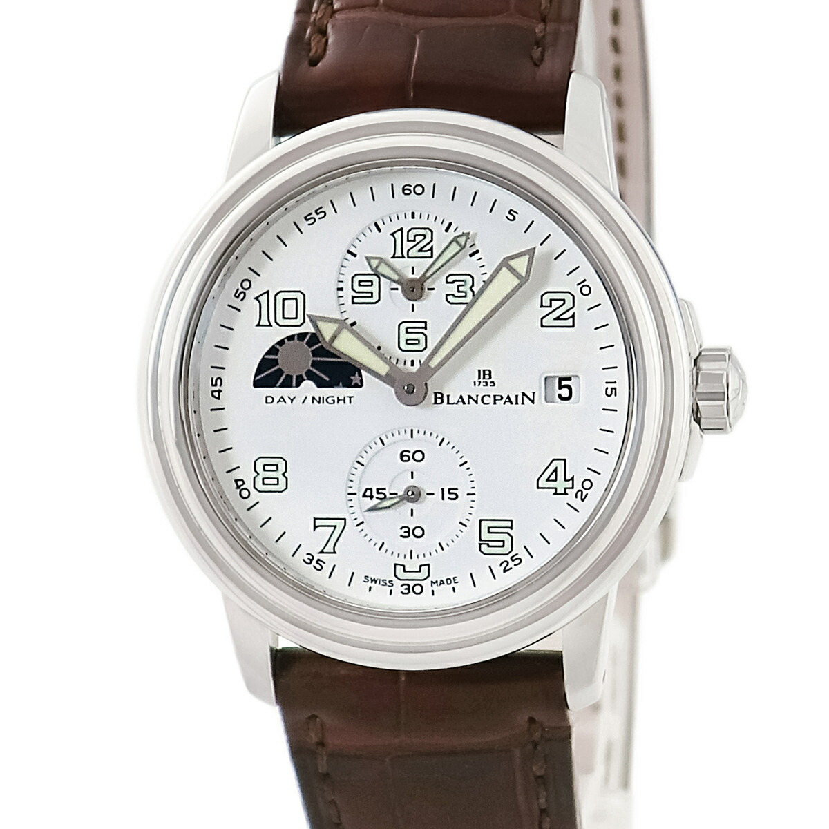 【楽天市場】ブランパン レマン ダブルタイムゾーン ナイト＆デイ 2160-1127-53 ホワイト 自動巻き：ブルークウォッチカンパニー