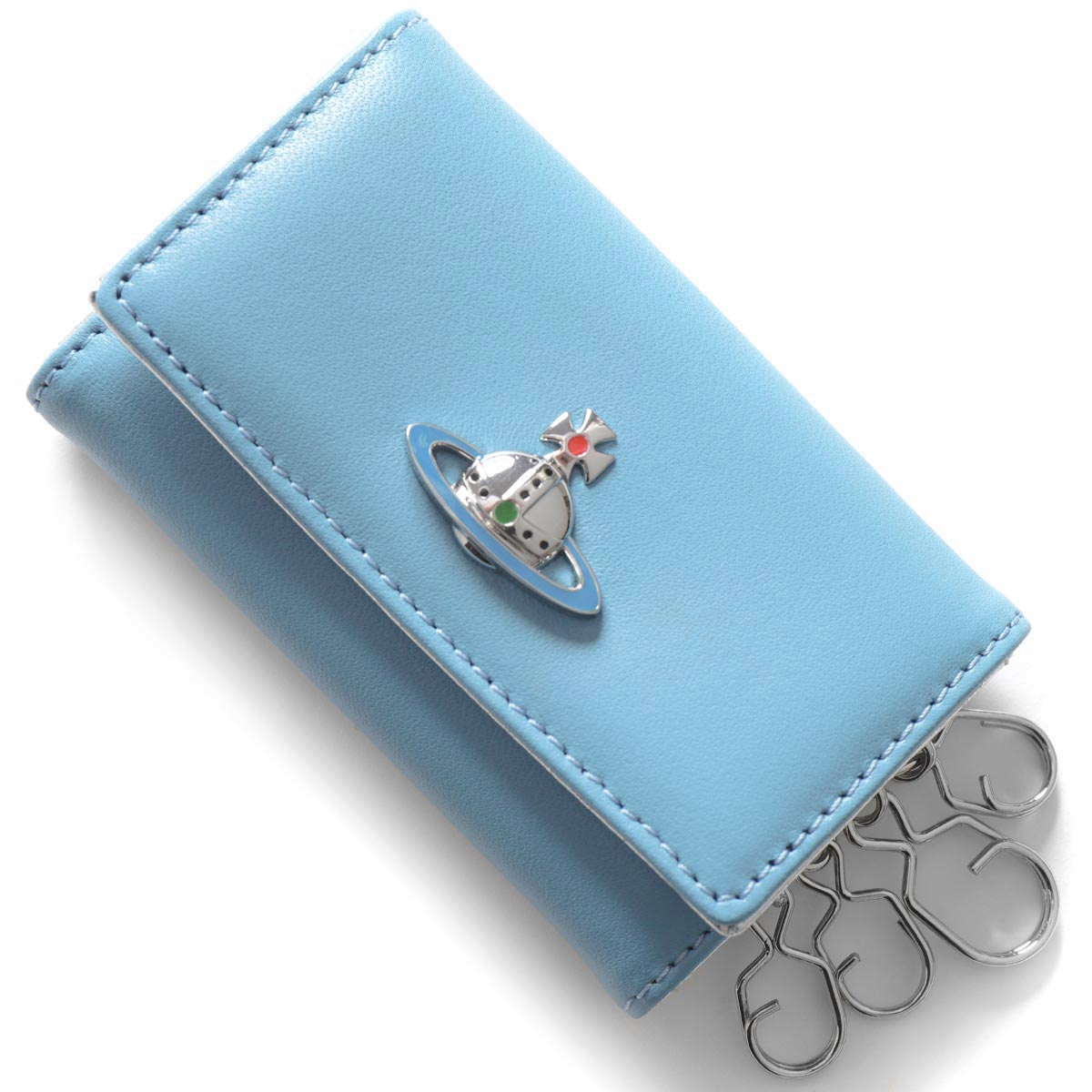 【楽天市場】ヴィヴィアンウエストウッド キーケース レディース ナッパ オーブ ブルー&シルバー 5107004HU L001L K402 VIVIENNE WESTWOOD：ブランドショップ ...