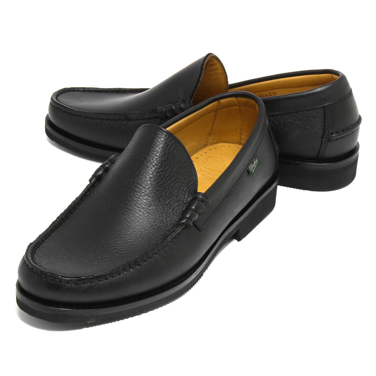 【楽天市場】パラブーツ スリッポン/ビジネスシューズ/革靴 シューズ メンズ ケンブリッジ エアー ブラック CAMBRIDGE NOIRE ...