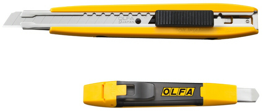 【楽天市場】OLFA(オルファ)小型カッターナイフ DA-1 オートロック式 刃折器搭載 替刃式 左右両用 208B【456】：ブルーピーター