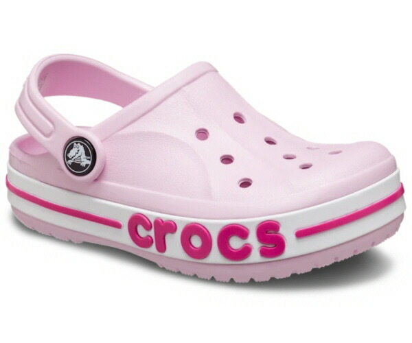 【楽天市場】【送料込み（一部地域除く）】【キッズサンダル】crocs（クロックス）バヤバンド クロッグ キッズ207019-6TG PINK ...