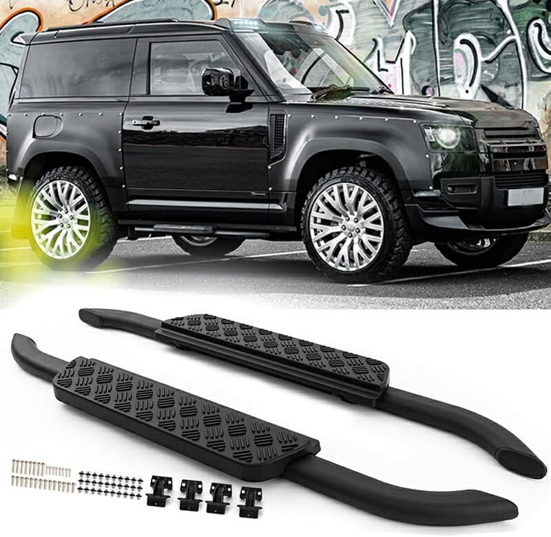 【楽天市場】ランドローバーディフェンダー90 2020-2024 L663 2ドアランニングボードペダルレールボード(ヴィンテージスタイル)用 ...