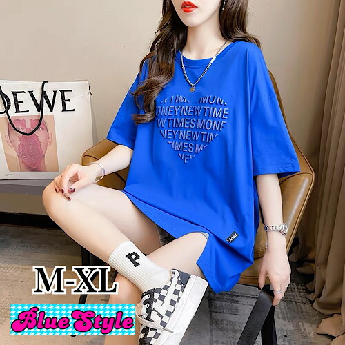 【楽天市場】韓国 レディース服 韓国 レディース トップス レディース 韓国服 Tシャツ シンプル Tシャツ 着回しコーデ 体型カバー 半袖Tシャツ ブルースタイル BlueStyle ...