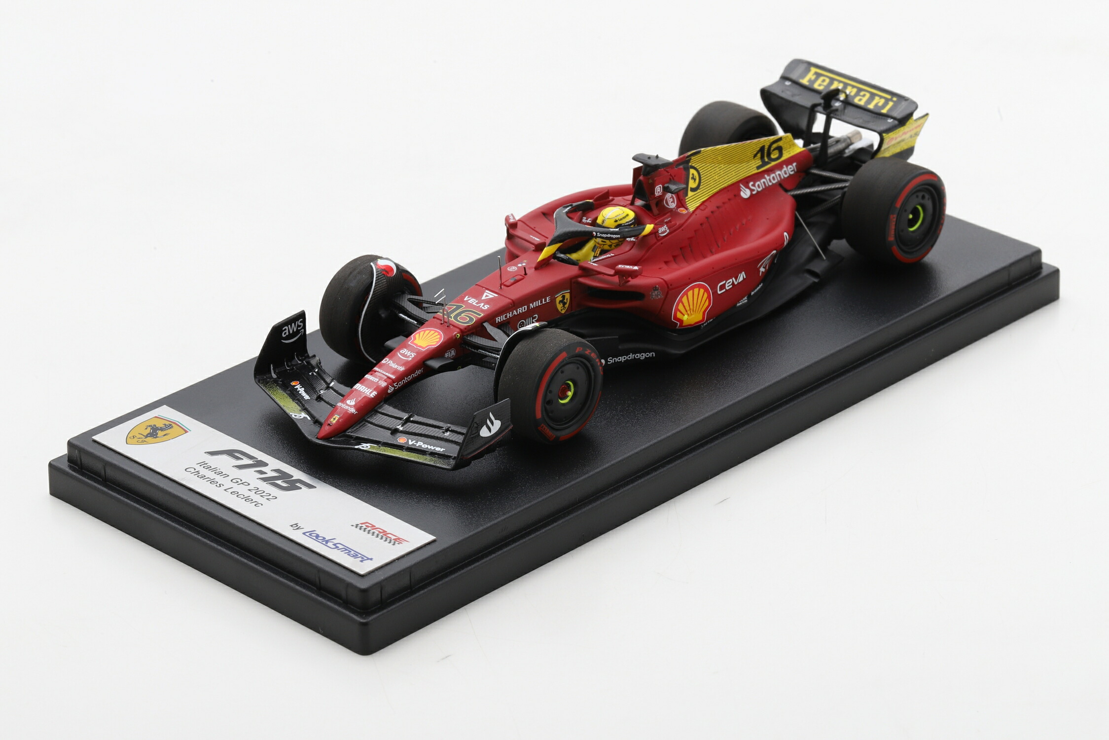 【楽天市場】LOOKSMART 1/43 フェラーリ F1-75 イタリアGP 2022 #16 シャルル・ルクレール FERRARI F1 ...