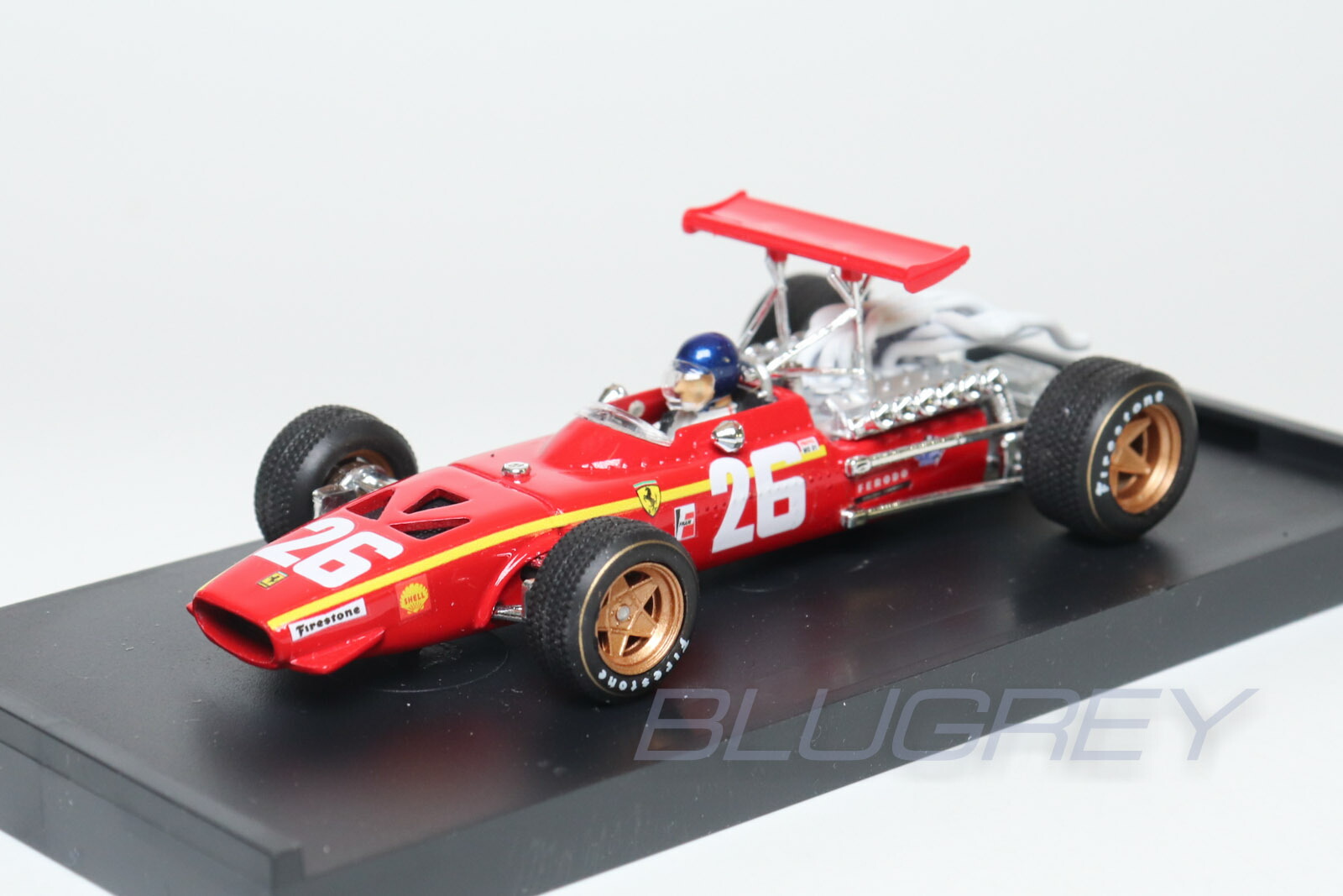 【楽天市場】【国内在庫品】ブルム 1/43 フェラーリ F1 312 フランスGP 1968 #26 ジャッキー・イクス BRUMM ...