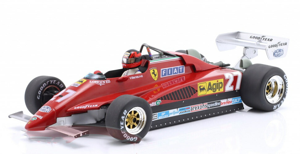 【楽天市場】【国内在庫品】MCG 1/18 フェラーリ F1 126C2 1982 ベルギーGP #27 ジル・ヴィルヌーブ Ferrari ...