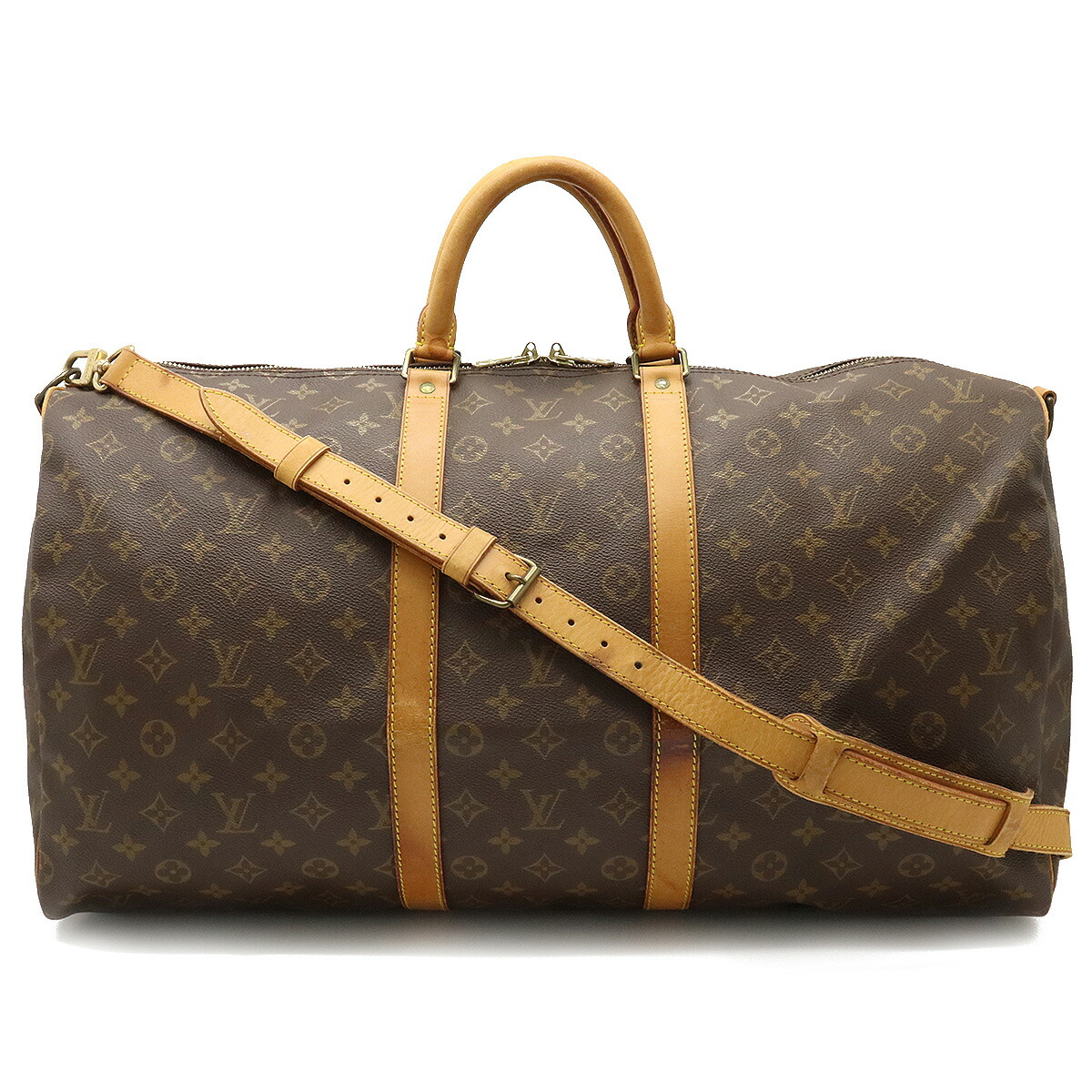 【楽天市場】【バッグ】LOUIS VUITTON ルイ ヴィトン モノグラム キーポル バンドリエール55 ボストンバッグ 旅行カバン ...