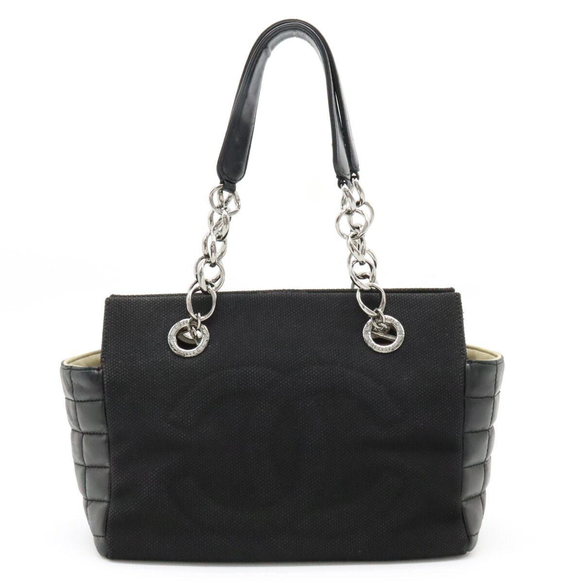 【楽天市場】【バッグ】CHANEL シャネル チョコバー ココマーク チェーンショルダーバッグ トートバッグ キルティング ネット 網 ...