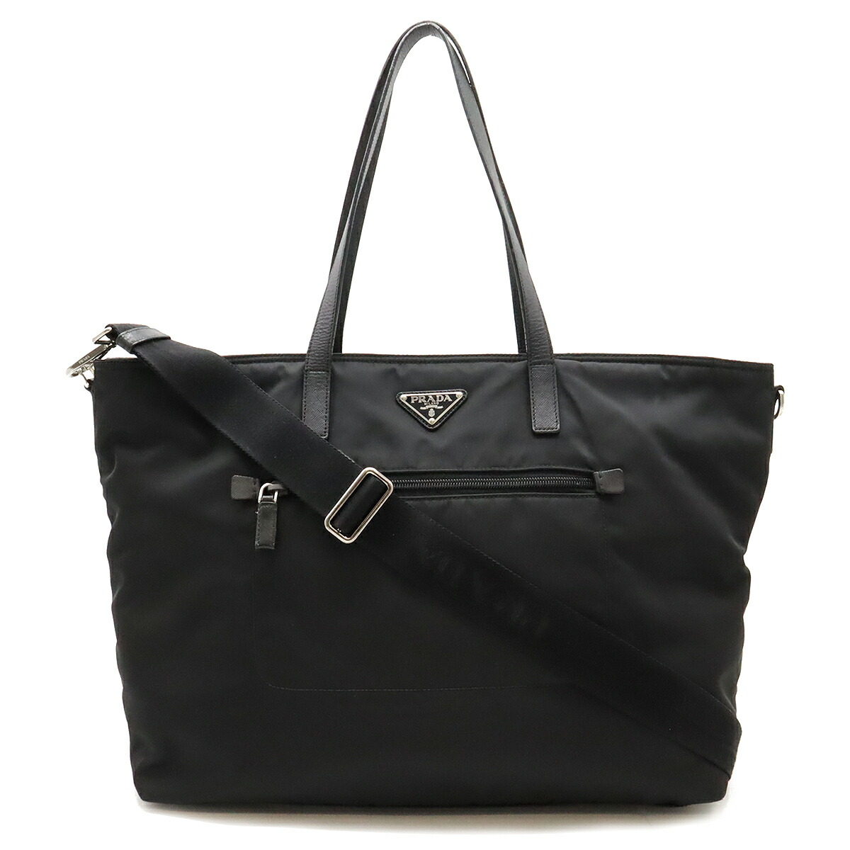 【楽天市場】【バッグ】PRADA プラダ トートバッグ 2WAY ショルダーバッグ 斜め掛け ナイロン レザー NERO ブラック 黒 ゴールド金具 BR4257 【中古】：Blumin 楽天市場店
