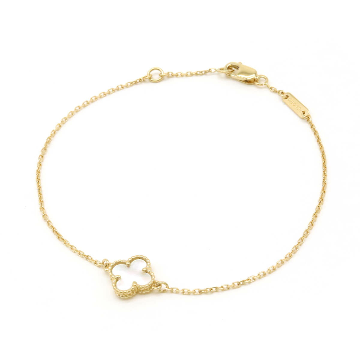 【楽天市場】Van Cleef & Arpels ヴァン クリーフ & アーペル VCA スウィートアルハンブラ ブレスレット K18YG マザーオブパール VCARF68800 【中古 ...