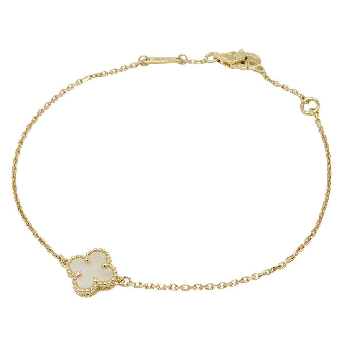 【楽天市場】Van Cleef & Arpels ヴァン クリーフ & アーペル VCA スウィートアルハンブラ ブレスレット K18YG マザーオブパール VCARF68800 【中古 ...