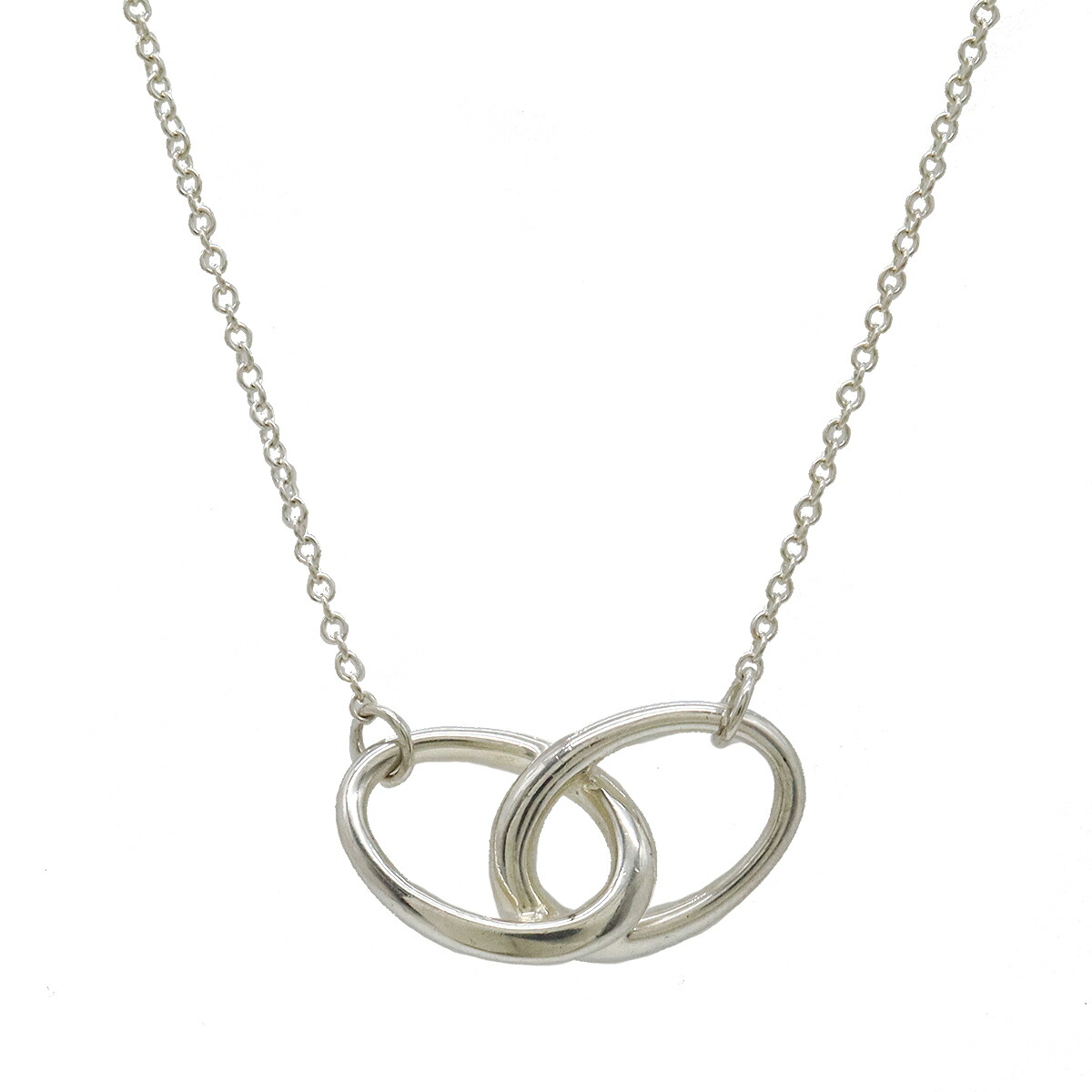 【楽天市場】TIFFANY&Co. ティファニー エルサ ペレッティ ダブルループ ネックレス ペンダント SV925 シルバー 【中古 ...